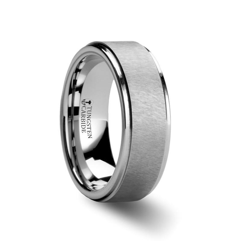 BROOKLYN Raised Etched Finish Tungsten Ring - 8mm – Universal Jewelry