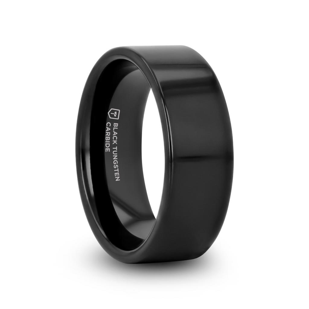 MORPHEUS Flat Black Tungsten Ring - 2mm - 12mm – Universal Jewelry